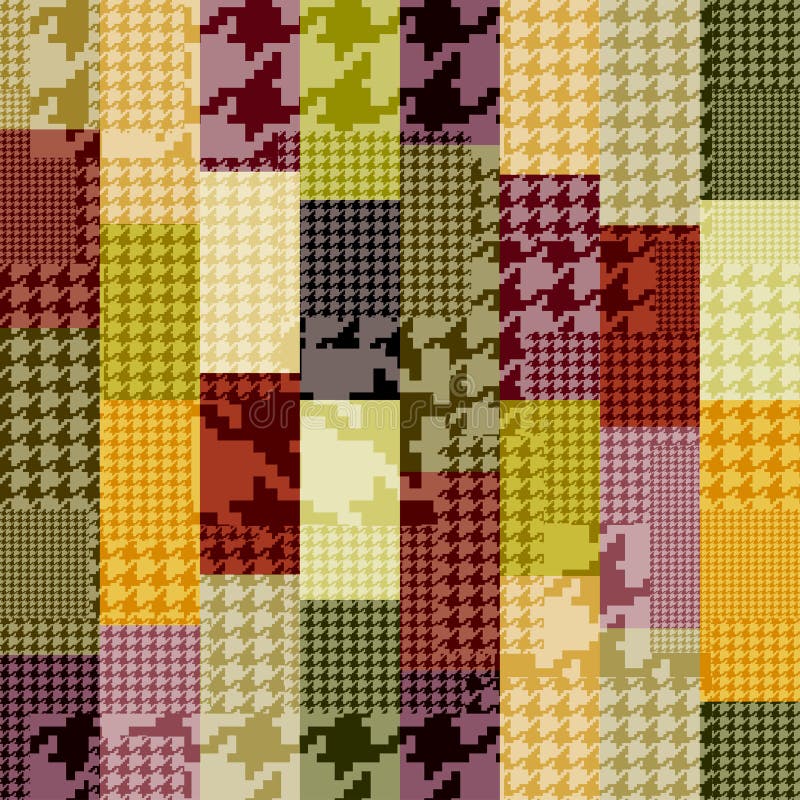 Houndstooth patchwork stock vector. Illustration of wallpaper - 21753824