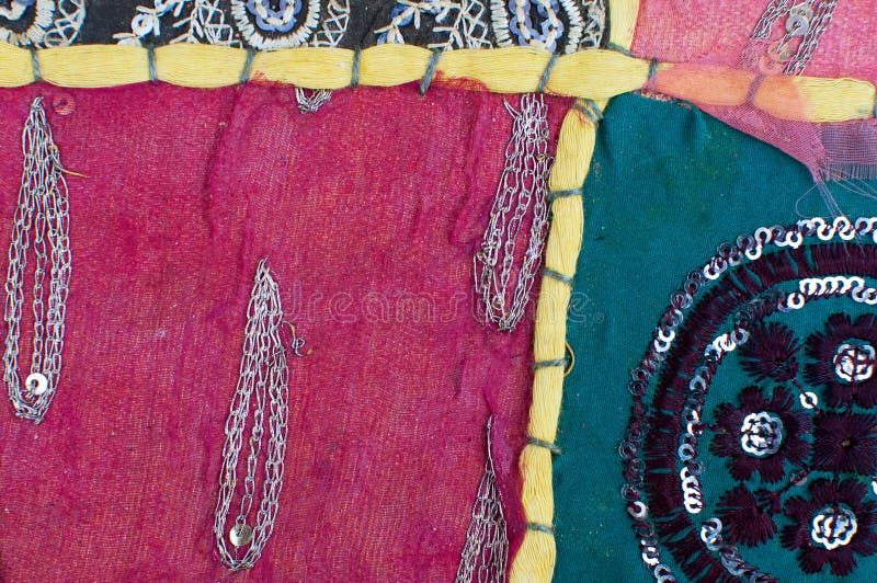Patchwork, indian textile stock image. Image of indian - 36873185