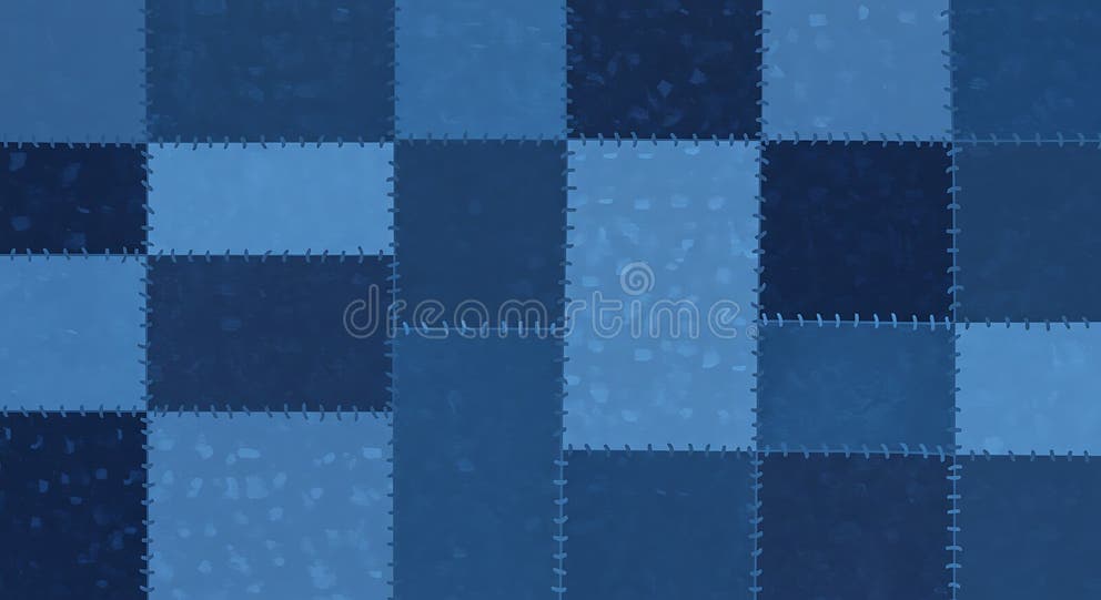 Patchwork Pattern Consisting of Square Patches in Varying Shades of ...