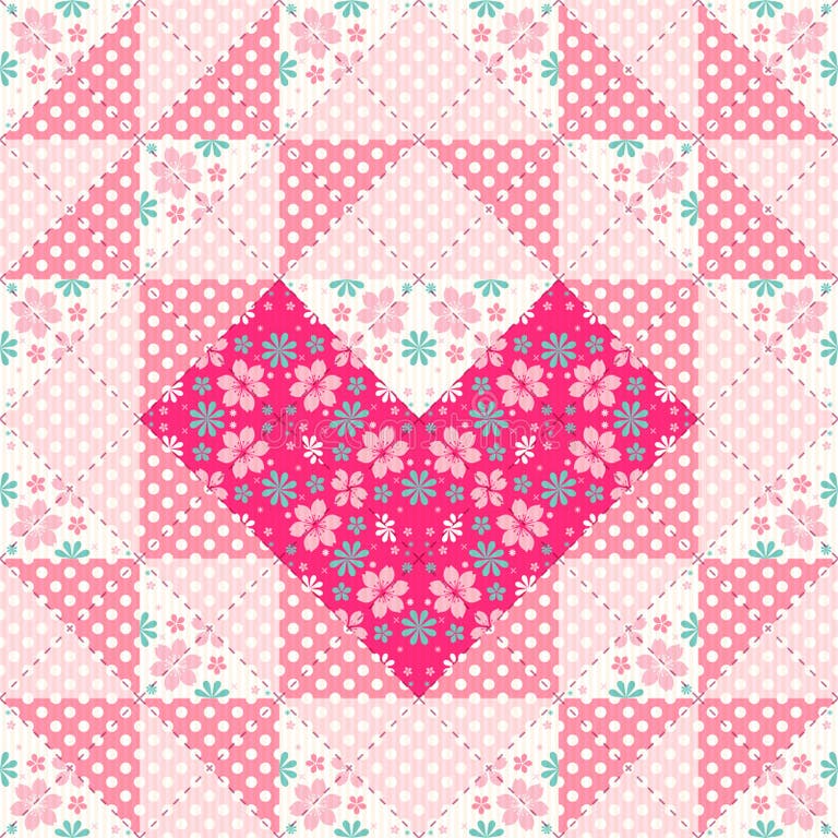 Heart Patchwork Stock Illustrations – 5,311 Heart Patchwork Stock ...