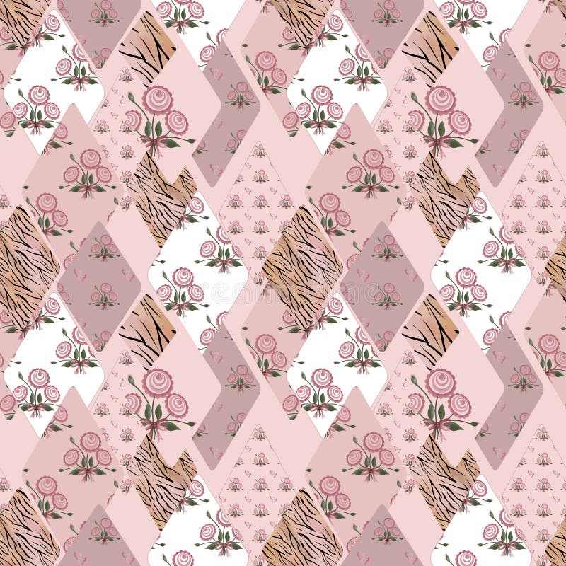 Beautiful Patchwork Pattern Stock Illustrations – 17,452 Beautiful ...