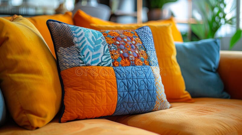 The Intricate Stitching of a Cotton Quilt Adding Depth and Dimension To ...