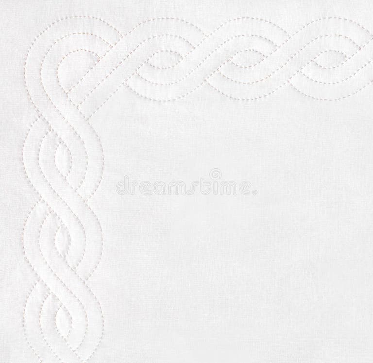 Patchwork Quilt , Basic Pattern. Unbroken Rope Stock Photo - Image of ...