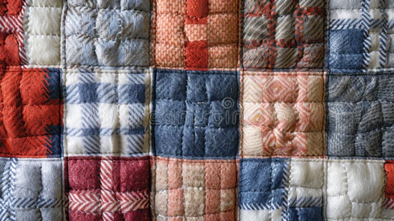 Patchwork Quilt Texture Abstract Background Stock Image - Image of ...