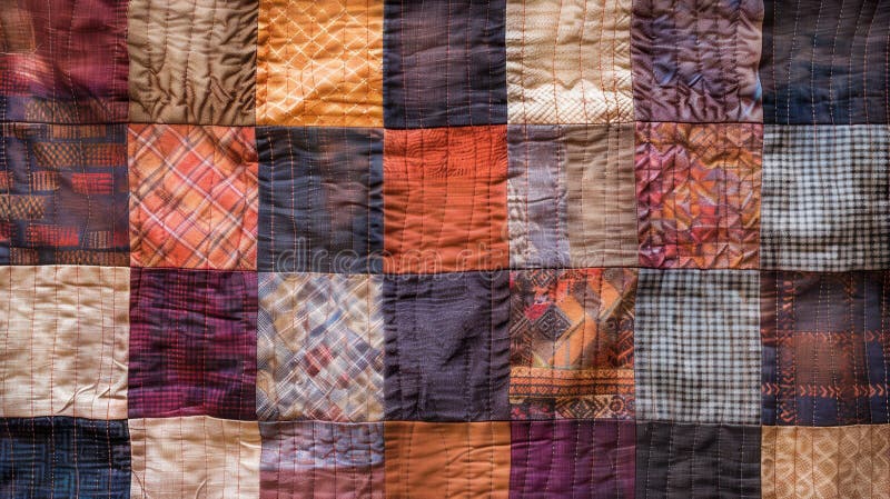 Patchwork Quilt Texture Abstract Background Stock Image - Image of ...