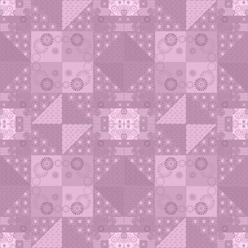 Patchwork Retro Checkered Floral Fabric Texture Pattern Background ...