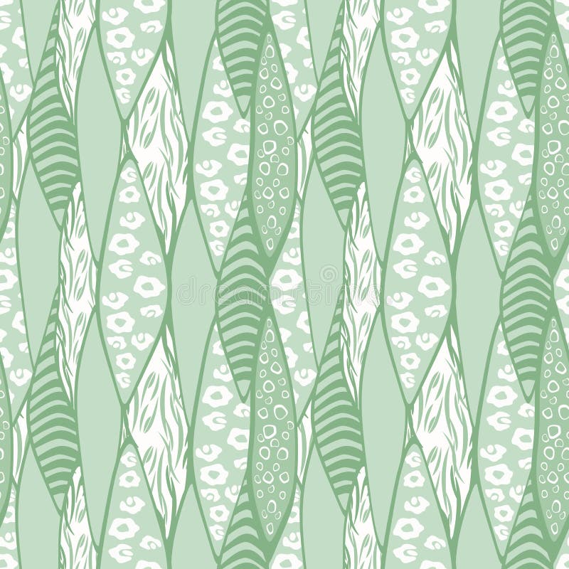 Patchwork Seamless Abstract Pattern Green Background. Stock ...