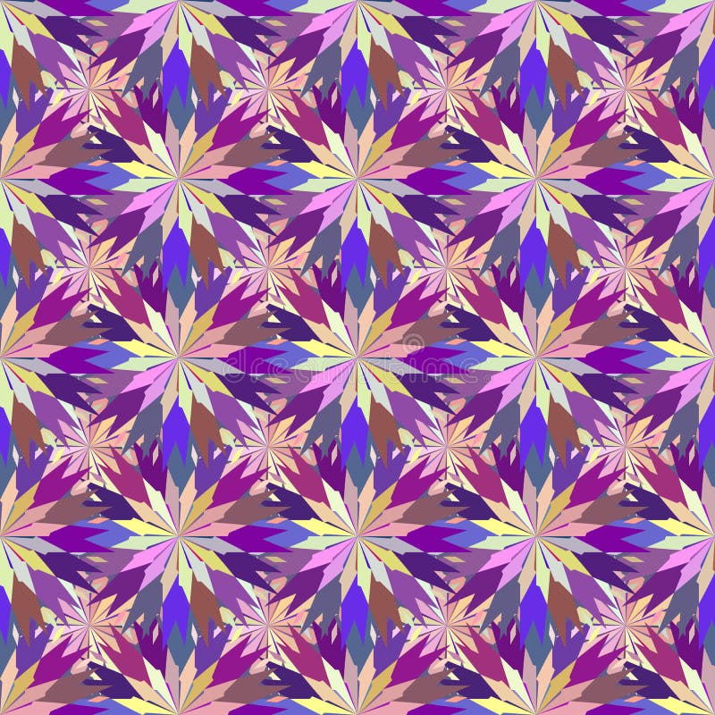 Patchwork Seamless Background, Mosaic Style Stock Illustration ...