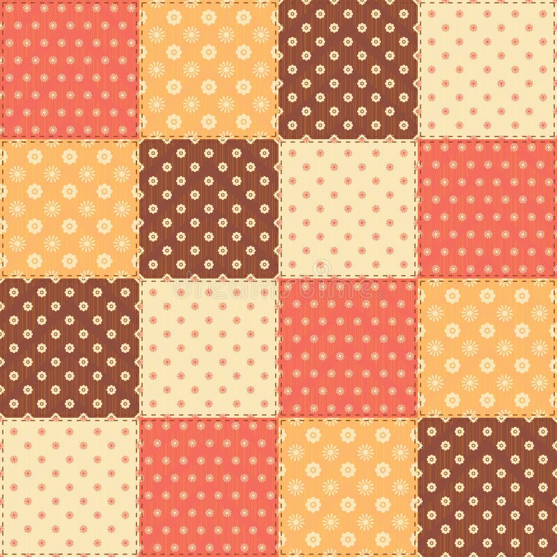 Patchwork seamless pattern stock vector. Illustration of ornament ...