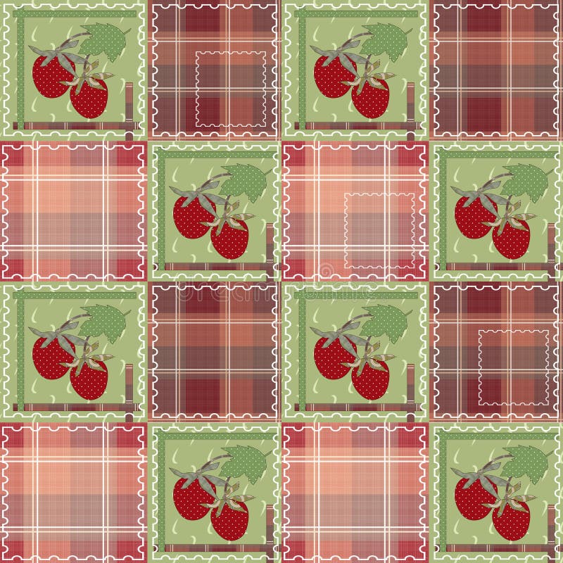 The Patchwork in Style Shabby Chic. Stock Vector - Illustration of ...