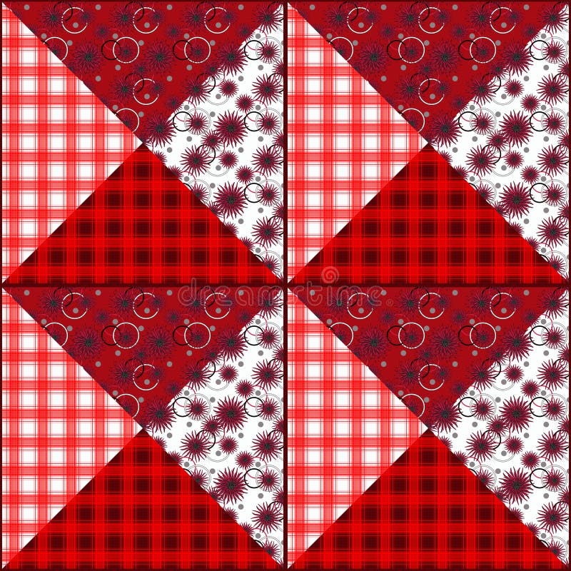 Patchwork Seamless Abstract Pattern Green Background. Stock ...