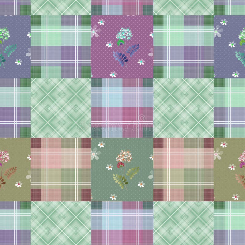 Checkered Spring Seamless Pattern Stock Illustrations – 31,860 ...