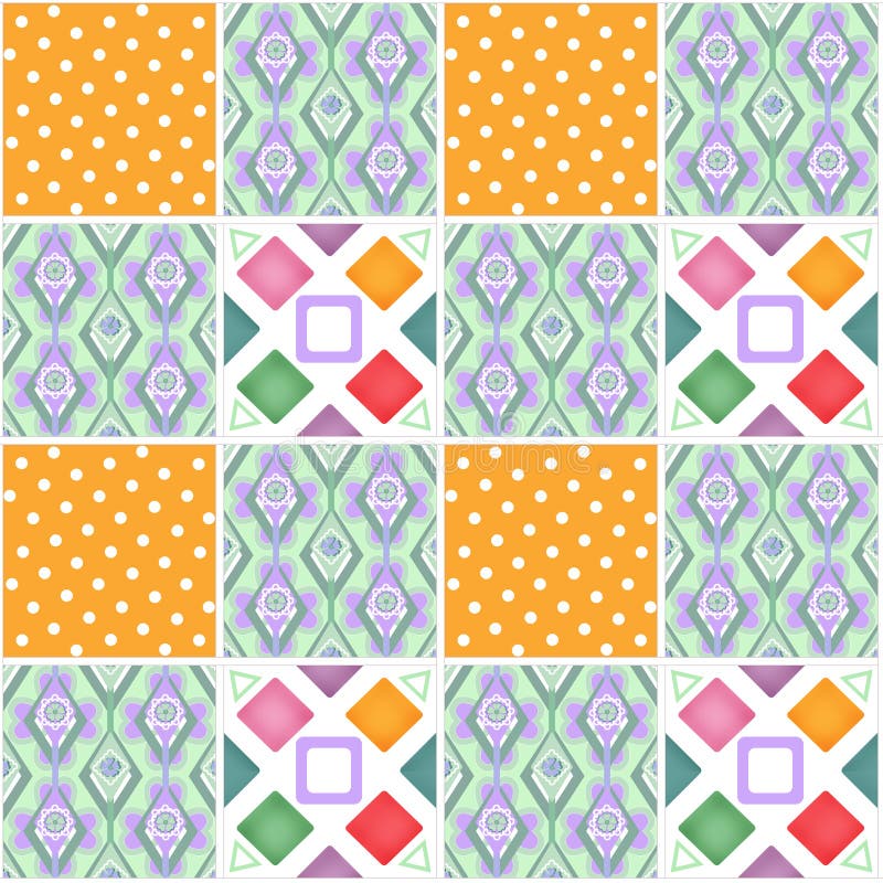 Patchwork Seamless Retro Pattern Background Stock Illustrations – 38,607 Patchwork Seamless ...