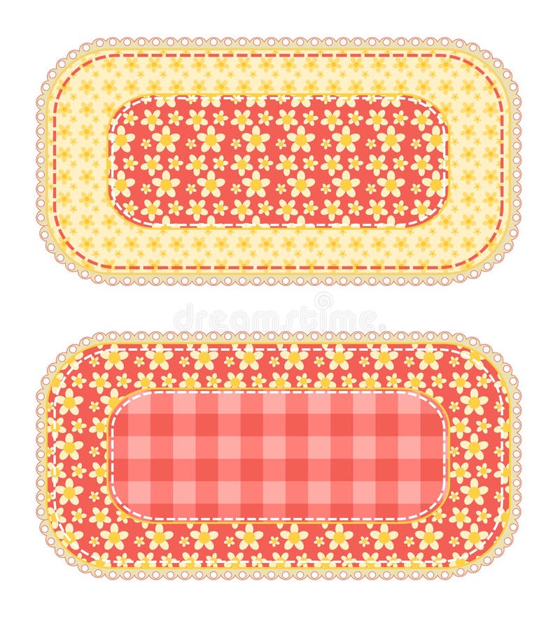 Patchwork set 1. stock vector. Illustration of pattern - 22625202