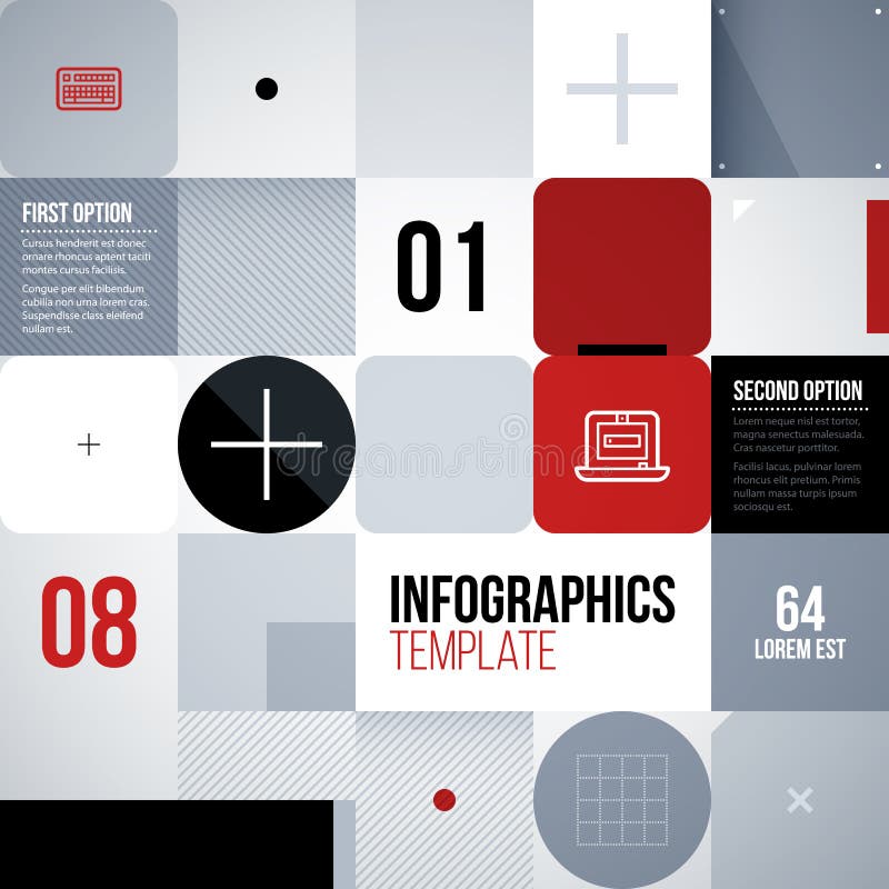 Patchwork Square Template in Modern Business Style Stock Vector ...