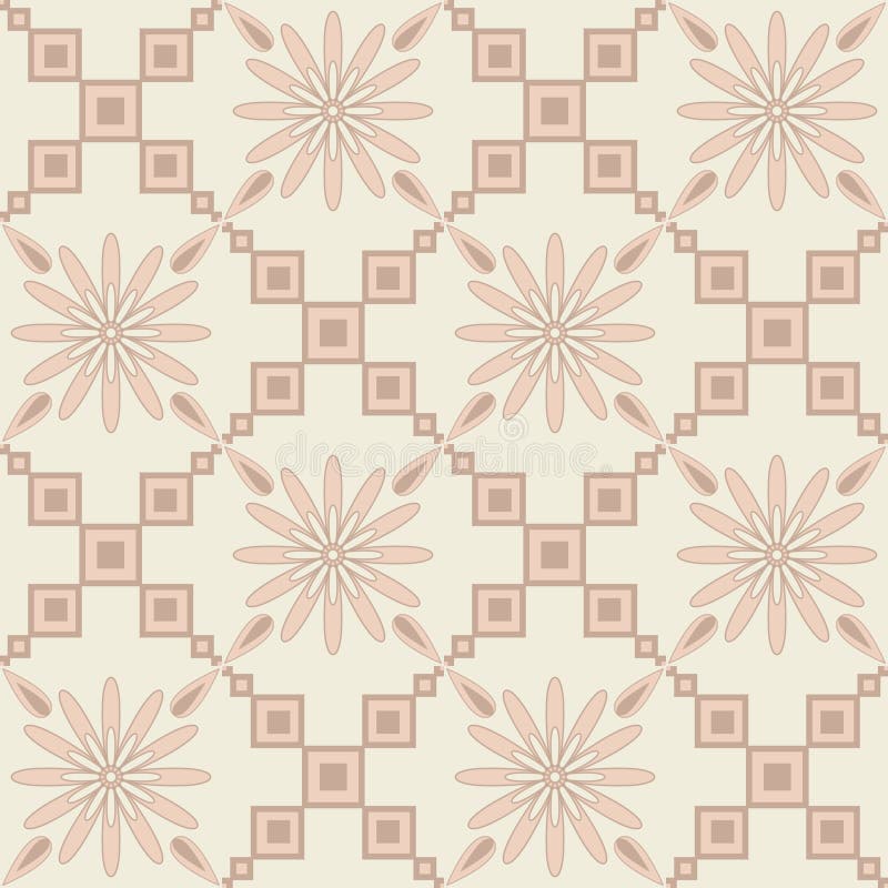 Patchwork Style Square Ceramic Tile, Beige Pink Pastel Color, Pattern for Wall Design Stock ...