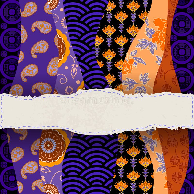 Patchwork Pattern of Rainbow Colors Stock Vector - Illustration of ...