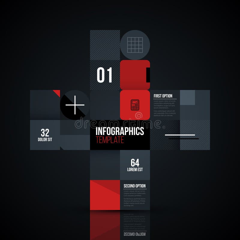 Patchwork Vertical Rectangle Template in Dark Corporate Style Stock ...