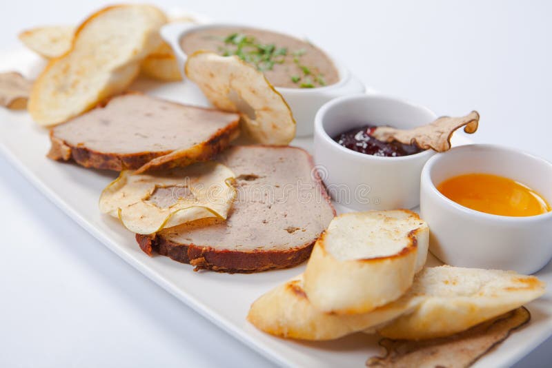 Pate. Liver. Assorted Pate on the Plate. Stock Image - Image of board ...