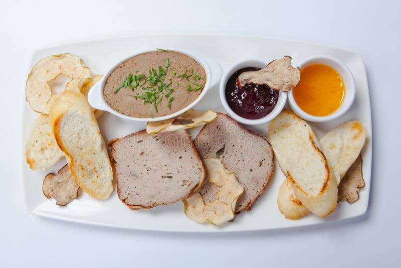 Pate. Liver. Assorted Pate on the Plate. Stock Photo - Image of green ...
