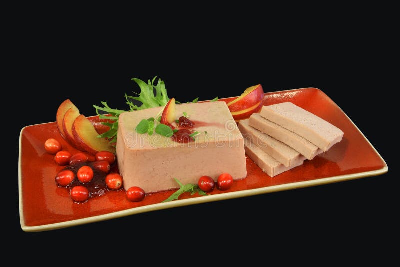 Pate on platter. stock photo. Image of food, piece, paste - 110548320