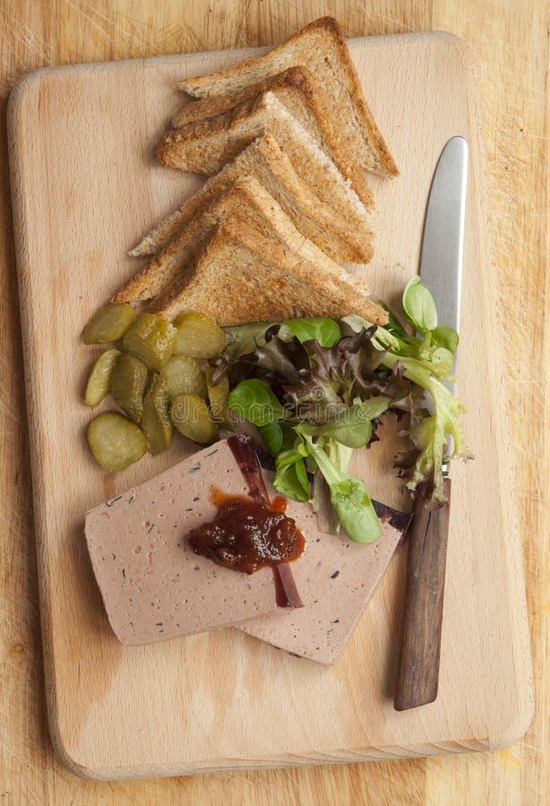 Pate with toasts stock image. Image of appetizing, appetiser - 18728041