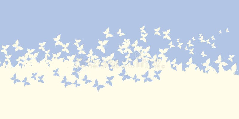 Patel Light Butterfly Flock on Horizontal Header Stock Vector ...