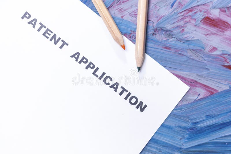 Patent Application Document Stock Image - Image of office, patent ...