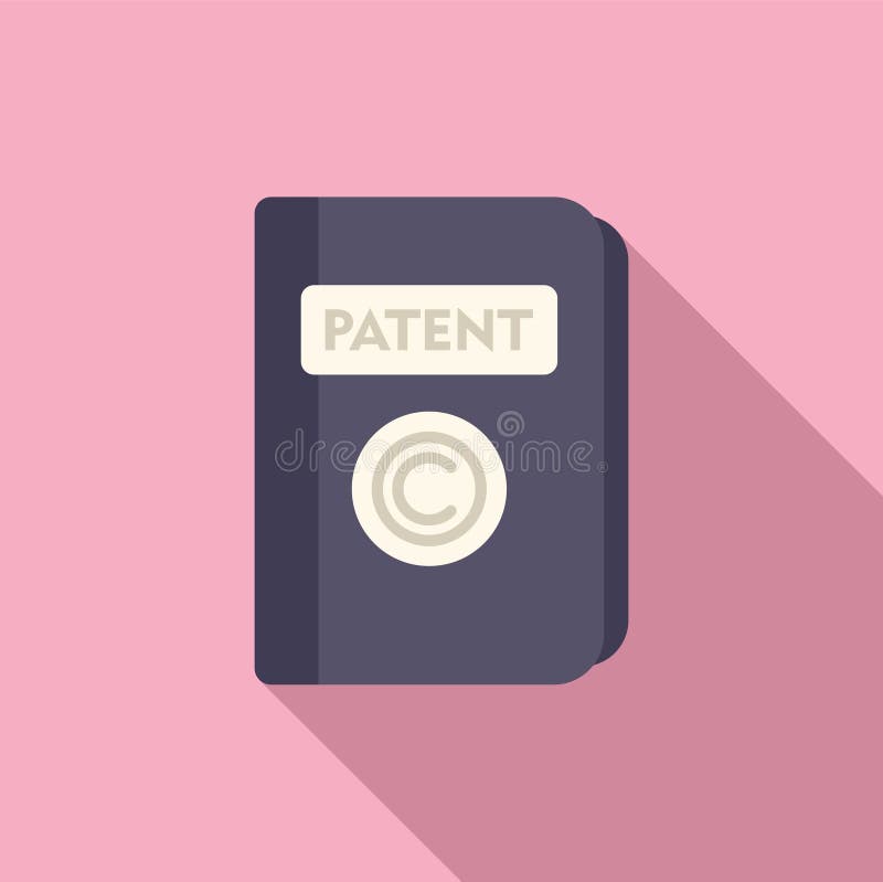 Patent Copyright Folder Icon Flat Vector. Agreement Protect Stock ...