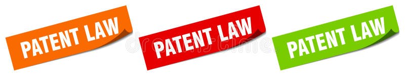 Patent Law Sticker. Patent Law Square Isolated Sign Stock Vector ...