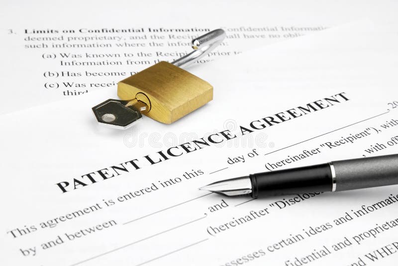 Patent licence agreement stock image. Image of search - 25037399