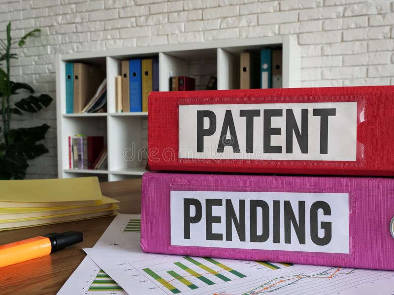 Patent Pending is Shown Using the Text Stock Photo - Image of rights ...