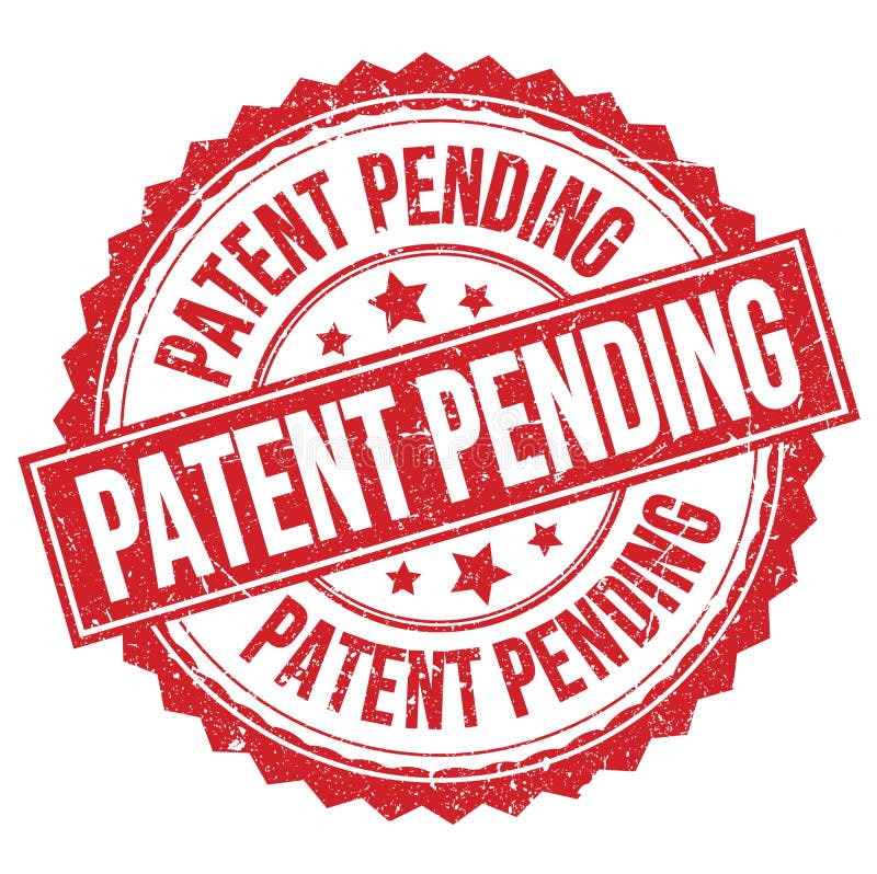 PATENT PENDING Text on Red Round Stamp Sign Stock Illustration ...