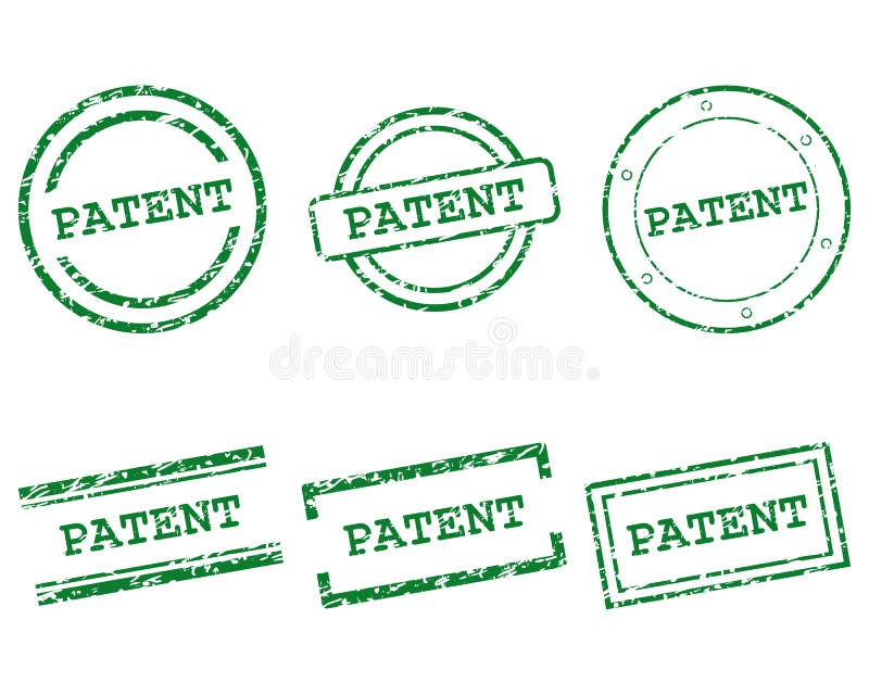 Patent stamps stock vector. Illustration of sign, shopping - 186343451