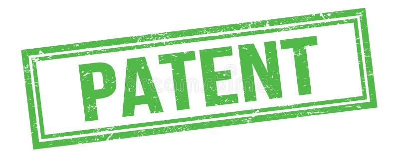 PATENT Text on Green Grungy Vintage Stamp Stock Illustration ...