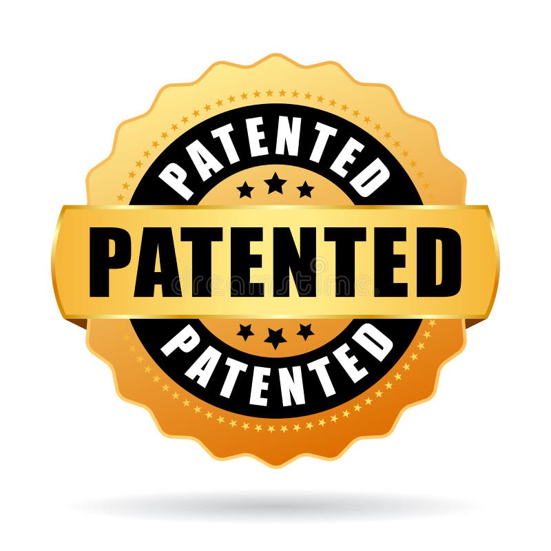 Patented gold vector seal stock vector. Illustration of item - 111471643