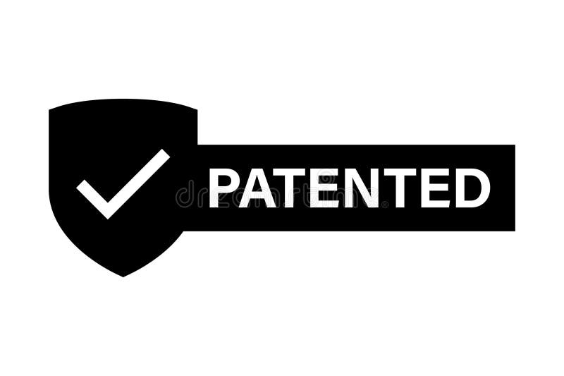 Patented Icon Symbol Basic Simple Design. Stock Illustration ...