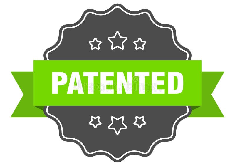 Red Patented Label on a White Background. Patent Banner Badge. Patented ...