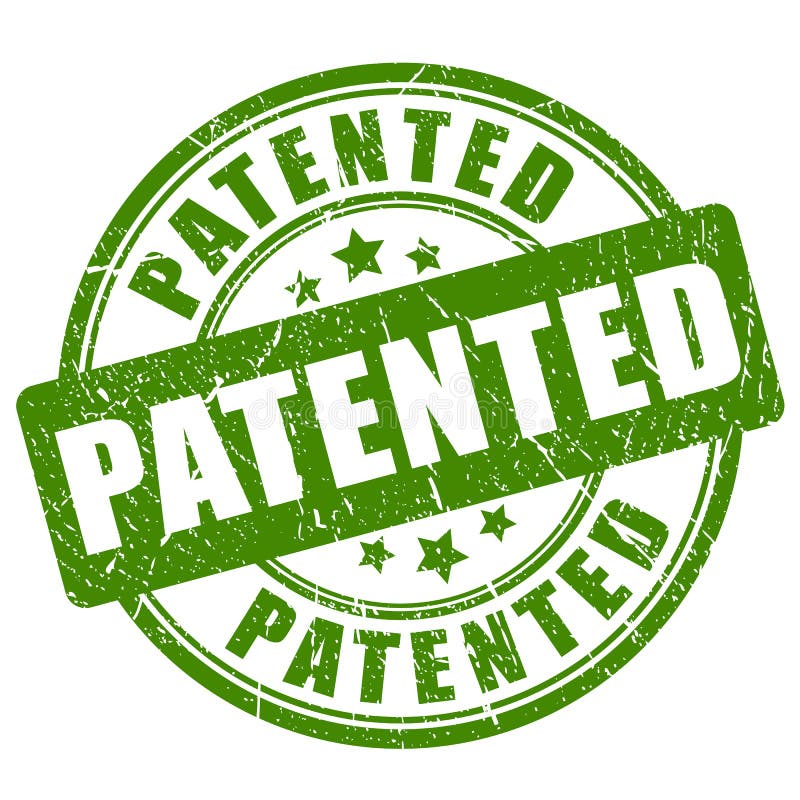 Patented stamp stock illustration. Illustration of patent - 19875409