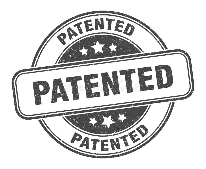 Round Patented Stamp Symbol Stock Illustration - Illustration of icon ...