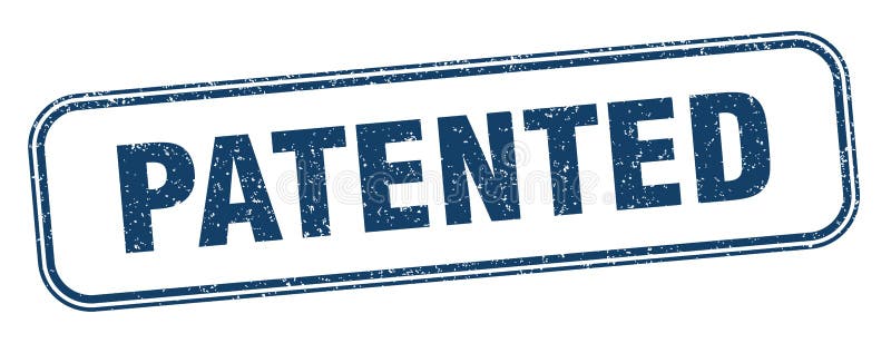 Patented Stamp Showing Registered Patent or Trademark Stock ...