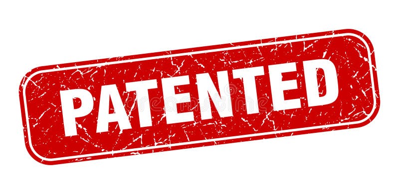 Patented Stamp Showing Registered Patent or Trademark Stock ...