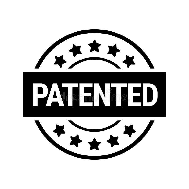 Patented Vector Round Icon Stamp Badge Stock Vector - Illustration of ...