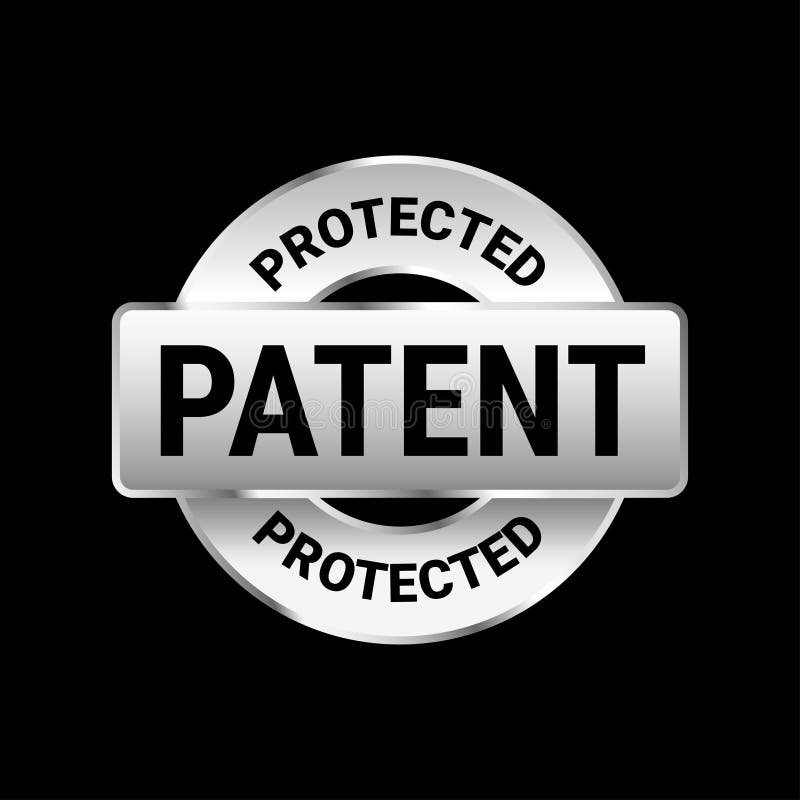 Patented Vector Round Icon Stamp Badge Stock Illustration ...