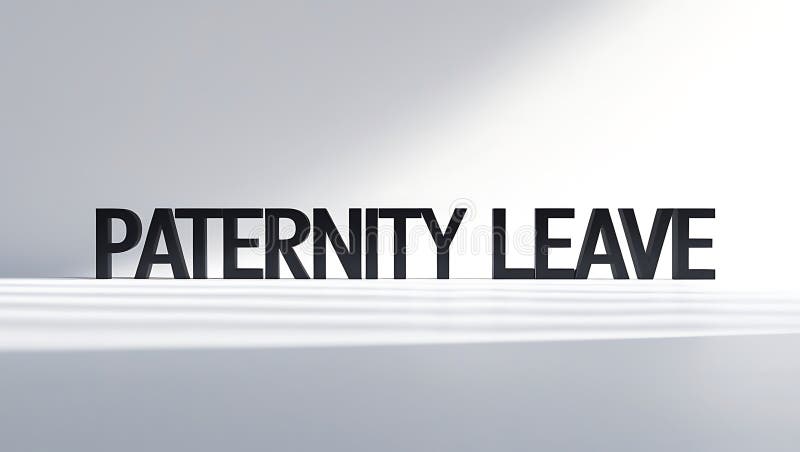 Paternity Leave Message in Minimalist Setting with Light and Shadow ...