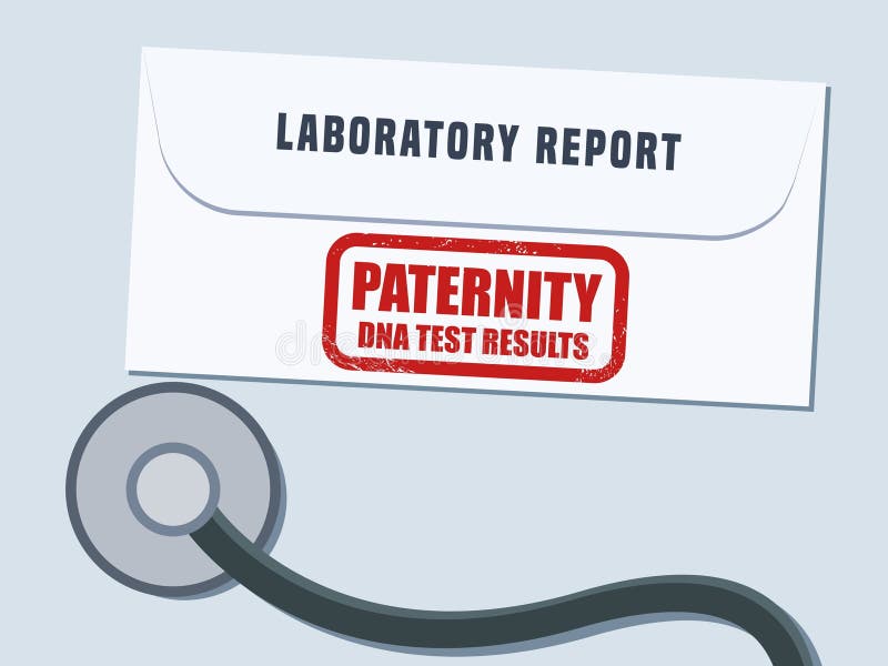 Paternity Test - DNA Test Results Stock Vector - Illustration of health ...