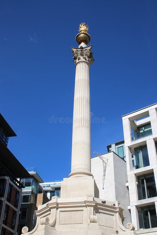 Paternoster Column, Paternoster Square, London Stock Photo - Image of ...
