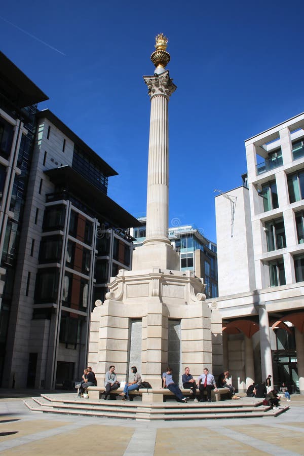 Paternoster Column, Paternoster Square, London Editorial Image - Image ...