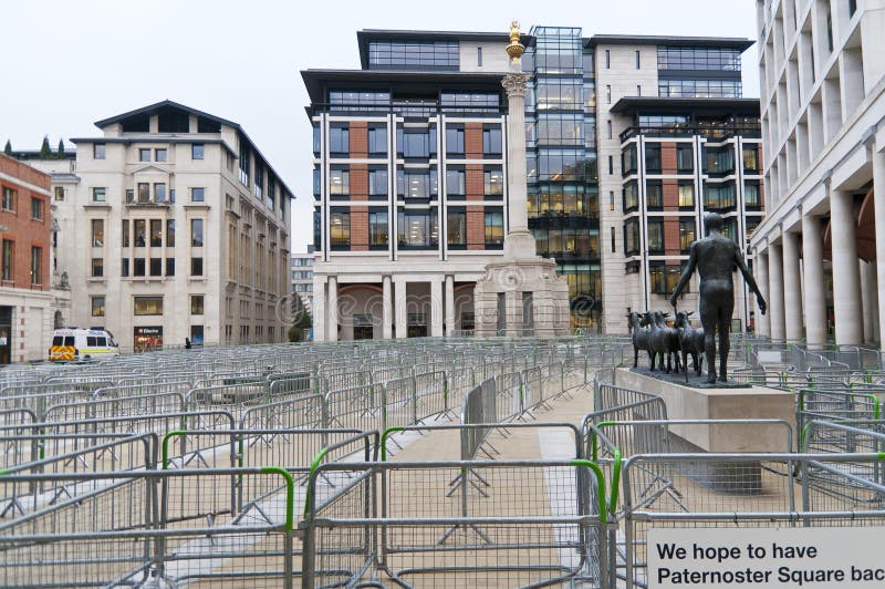 Paternoster Square, London, England. Editorial Stock Image - Image of ...