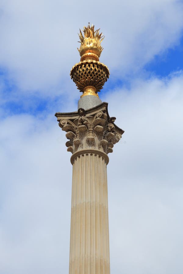 Paternoster Square Column in London UK Stock Photo - Image of vintage ...